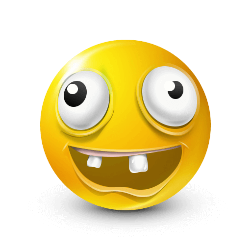 Missing Teeth Silly yellow Emoji - Freaky Emoji