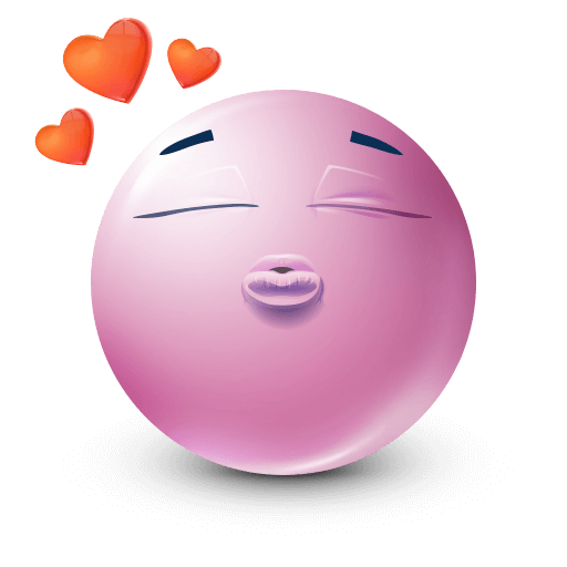 Kiss pink Emoji - Freaky Emoji
